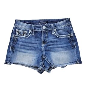 Vigoss | Shorts | Vigoss Denim Destressed Freyed Medium Wash Heritage ...